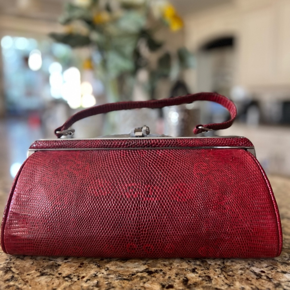 Genuine Lizard Skin Purse - Gem